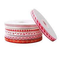 China Custom Gift Ribbon for Valentine's Day RIBBONS Style Single Face 9mm Printed Ribbon for sale