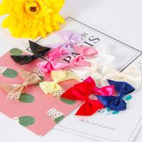 China Custom Handmade Garment Accessory Small Satin Ribbon Bow for Underwear Decoration for sale