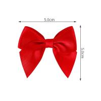 China Custom Handmade Garment Accessory Small Satin Ribbon Bow for Underwear Decoration for sale