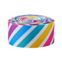 China 22mm Custom Printed Grosgrain Ribbons for Easter Holiday Gift Decoration Hot Stamping for sale