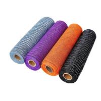 China Poly Deco Mesh Ribbon Set 10 Inches for DIY Crafts Packing Mesh Door Wreath Ribbon for sale