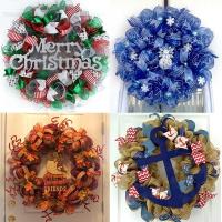 China Poly Deco Mesh Ribbon Set 10 Inches for DIY Crafts Packing Mesh Door Wreath Ribbon for sale