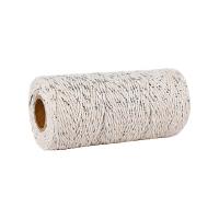 China Double Color Twine String Cotton Cords Rope For Gift Wrapping Color Fastness Grade 4 for sale
