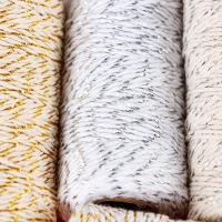 China Double Color Twine String Cotton Cords Rope For Gift Wrapping Color Fastness Grade 4 for sale