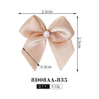 China Custom Logo Printed Adjustable Satin Ribbon Bow for Gift Packing MSD 196 Solid Colors for sale