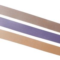 China Custom Cut Edge Satin Ribbon with Clear 100% Polyester and Embossed Edge Detailing for sale