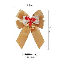 China MSD Ribbon Manufacturers Handmade Polyester Christmas Ribbon Small Bow With Small Bell Decoration for sale