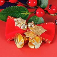 China MSD Ribbon Manufacturers Handmade Polyester Christmas Ribbon Small Bow With Small Bell Decoration for sale