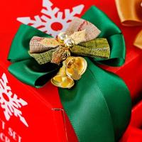 China MSD Ribbon Manufacturers Handmade Polyester Christmas Ribbon Small Bow With Small Bell Decoration for sale