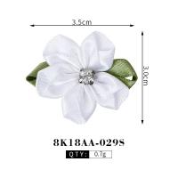 China MSD Handmade Silk Ribbon Flowers Sewing Applique Cloth Making Rose Flower Satin Ribbon for sale