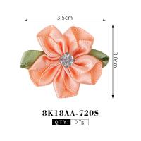 China MSD Handmade Silk Ribbon Flowers Sewing Applique Cloth Making Rose Flower Satin Ribbon for sale