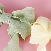 China Pleated Ribbon Lace Ruffle Fishtail Yarn Ribbon Flower Art Packaging Linen Cake Box Strap for sale
