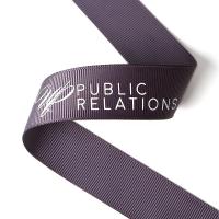 China Custom Logo Printed Grosgrain Ribbon for Personalized Gifts and Branding for sale