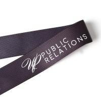 China Custom Logo Printed Grosgrain Ribbon for Personalized Gifts and Branding for sale
