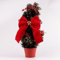 China Floral Style Red Velvet Christmas Decoration Ribbon Bows for Wreath and Tree Display for sale