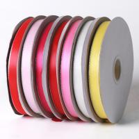 China Double Face Style Satin Ribbon with Silver Edge and Polyester Gold Edge in Stocked for sale