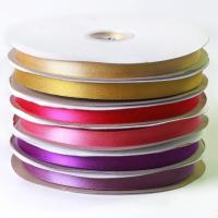 China Polyester Gold/Silver Purl Satin Ribbon 100% Polyester 7 Days Sample Order Lead Time for sale