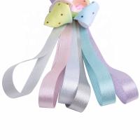 China Polyester Gold/Silver Purl Satin Ribbon 100% Polyester 7 Days Sample Order Lead Time for sale