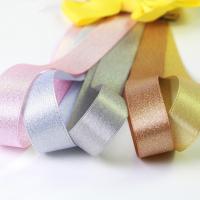 China Polyester Gold/Silver Purl Satin Ribbon 100% Polyester 7 Days Sample Order Lead Time for sale