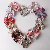 China Handmade Custom Polyester Fabric Hair Bow for Baby Girls and Women Hair Accessories for sale