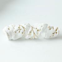 China 2023 Style Christmas Craft Ribbon Custom Plush Wire Edge Ribbon with Gold Printing for sale