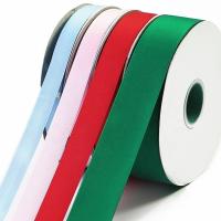 China Double Face Woven Ribbon Polyester Cotton Ribbon with Samples for sale