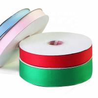 China Double Face Woven Ribbon Polyester Cotton Ribbon with Samples for sale