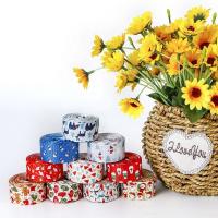 China OEM ODM Supported 25mm 100 Yards Thermal Transfer Printed Ribbon for Christmas Wrapping for sale