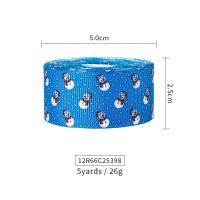 China OEM ODM Supported 25mm 100 Yards Thermal Transfer Printed Ribbon for Christmas Wrapping for sale