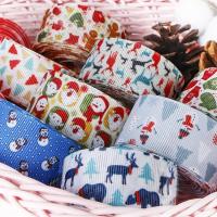 China OEM ODM Supported 25mm 100 Yards Thermal Transfer Printed Ribbon for Christmas Wrapping for sale