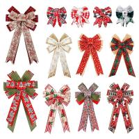 China MSD Ribbon Presents Large Christmas Bow Wire Edge Ribbon for 28cm*52cm Decoration for sale