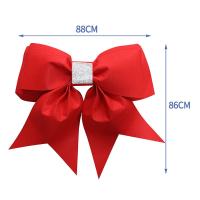 China Large Bows for Car Decoration Giant Red Car Bows in Eye-Catching Floral Design for sale