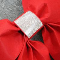 China Large Bows for Car Decoration Giant Red Car Bows in Eye-Catching Floral Design for sale