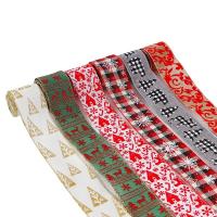 China Double Face Style MSD 6.3cm Wire Edge Natural Jute Burlap Ribbon Rolls for Christmas Gift Wrapping Decoration for sale