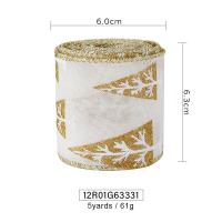 China Double Face Style MSD 6.3cm Wire Edge Natural Jute Burlap Ribbon Rolls for Christmas Gift Wrapping Decoration for sale