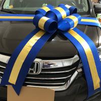 China Echo-friendly Customized Giant Car Bow Craft for Printed Luxury Boutique Ribbon Car for sale
