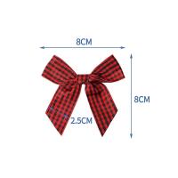 China Ribbon Bow Style Mini Gingham 4*4cm Craft Ribbon Bows for Customer Requirements for sale