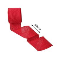 China 2.5 Inch Christmas Wired Burlap Ribbon Support OEM ODM for Holiday Decoration from MSD for sale