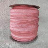 China Garment 15mm Width Custom Printed Solid Color FOE Headband Elastic Ribbon for Hair Tie for sale