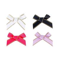 China Handmade Grosgrain Ribbon With Gold Edge Bow Custom Size 4 Colors Customizable for sale