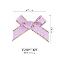China Handmade Grosgrain Ribbon With Gold Edge Bow Custom Size 4 Colors Customizable for sale