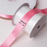 China 19mm Satin Ribbon in Solid Color Smooth and Luxurious for Gift Wrapping 100% Polyester for sale