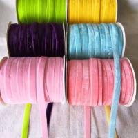 China Single Face Velvet Ribbon Beautiful Accent for Christmas Tree Decoration for sale