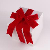 China Single Face Velvet Ribbon Beautiful Accent for Christmas Tree Decoration for sale