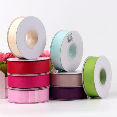 China 196 Color Grosgrain Ribbon 100 Yards 7/8 Inch 22mm Width Solid Ribbon for and Durable for sale