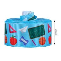 China DIY Hair Accessories and Decoration with School Themed Printed Grosgrain Ribbons for sale