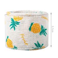 China Wired Burlap Ribbon Embellishment for Spring Decoration Wired Linen Ribbon for sale