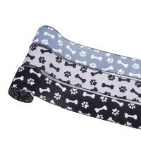 China DIY Wrapping Crafts Decoration Ribbon with Customized Paw Pattern 2.5 Inch Wired Edge for sale