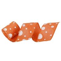 China 2.5 Inches Orange Fall Plaid Ribbon Multi-Color for Holiday Decoration and DIY Craft for sale