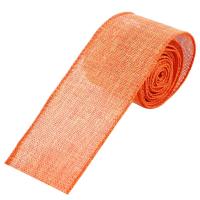 China 2.5 Inches Orange Fall Plaid Ribbon Multi-Color for Holiday Decoration and DIY Craft for sale
